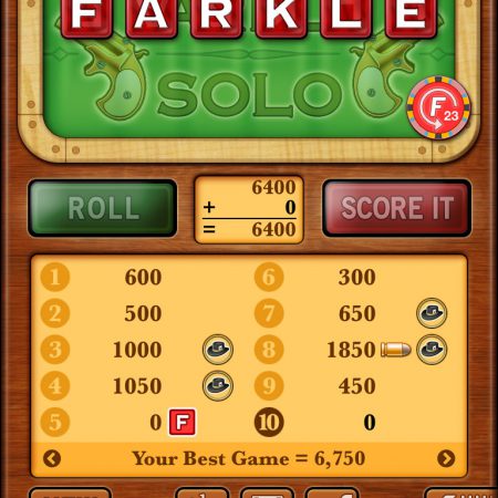 Farkle Solo Solitaire - Smart Box Games